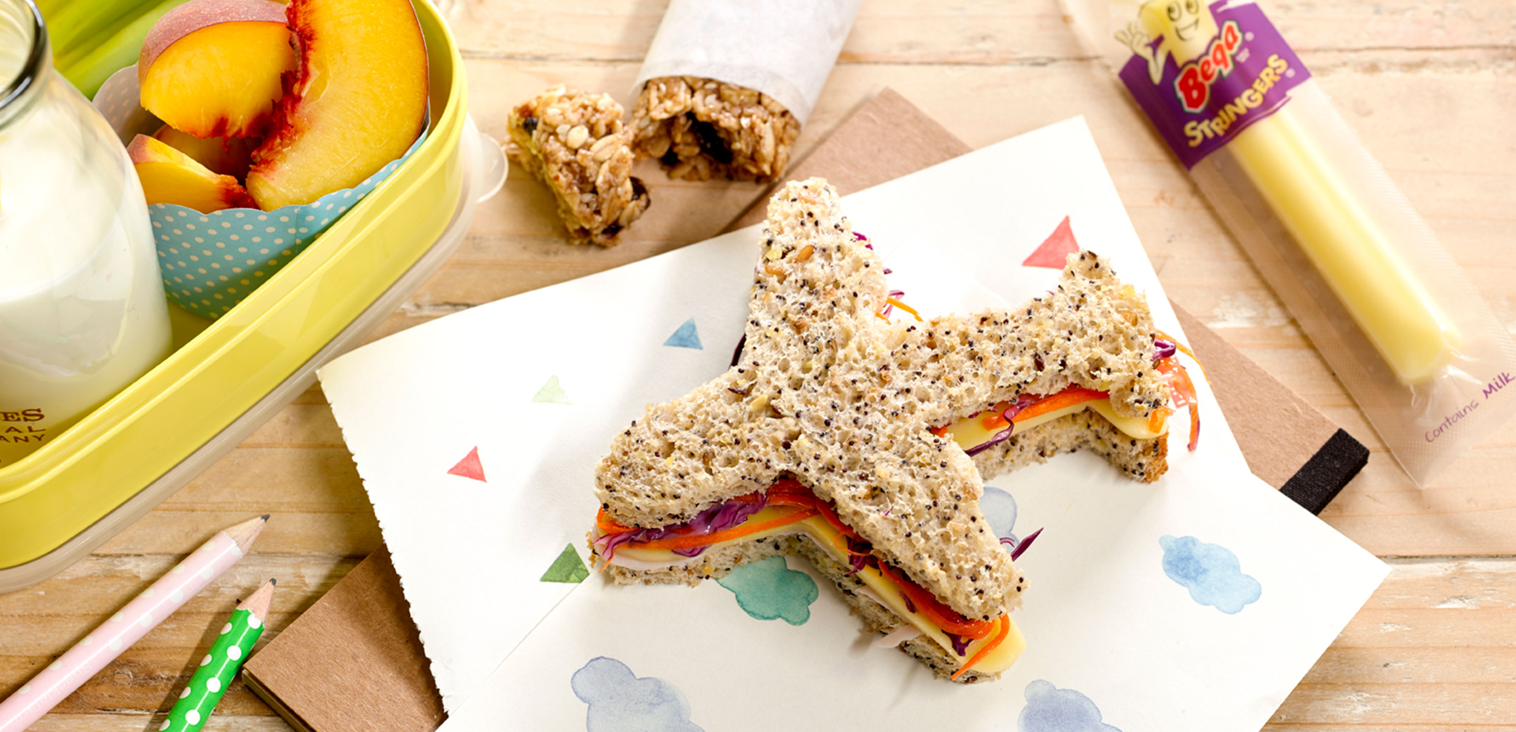 Ham Cheese And Coleslaw Airplane Sandwich