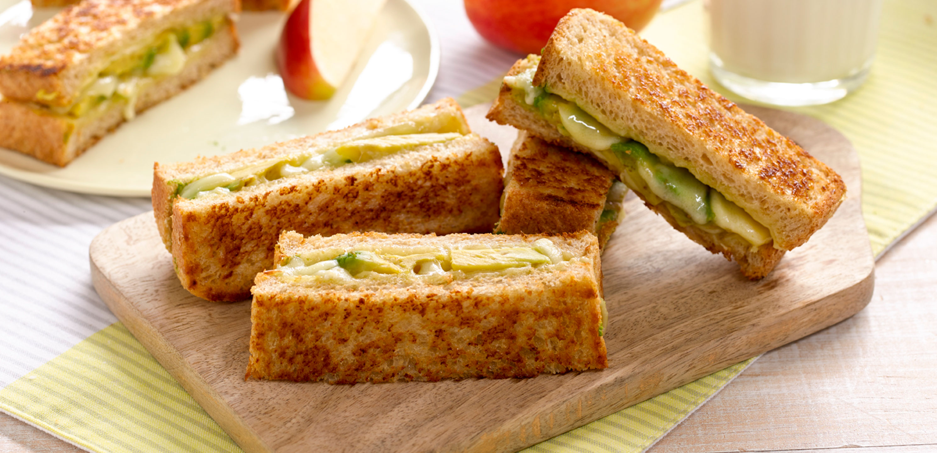 Cheesy Avocado Toasted Soldiers