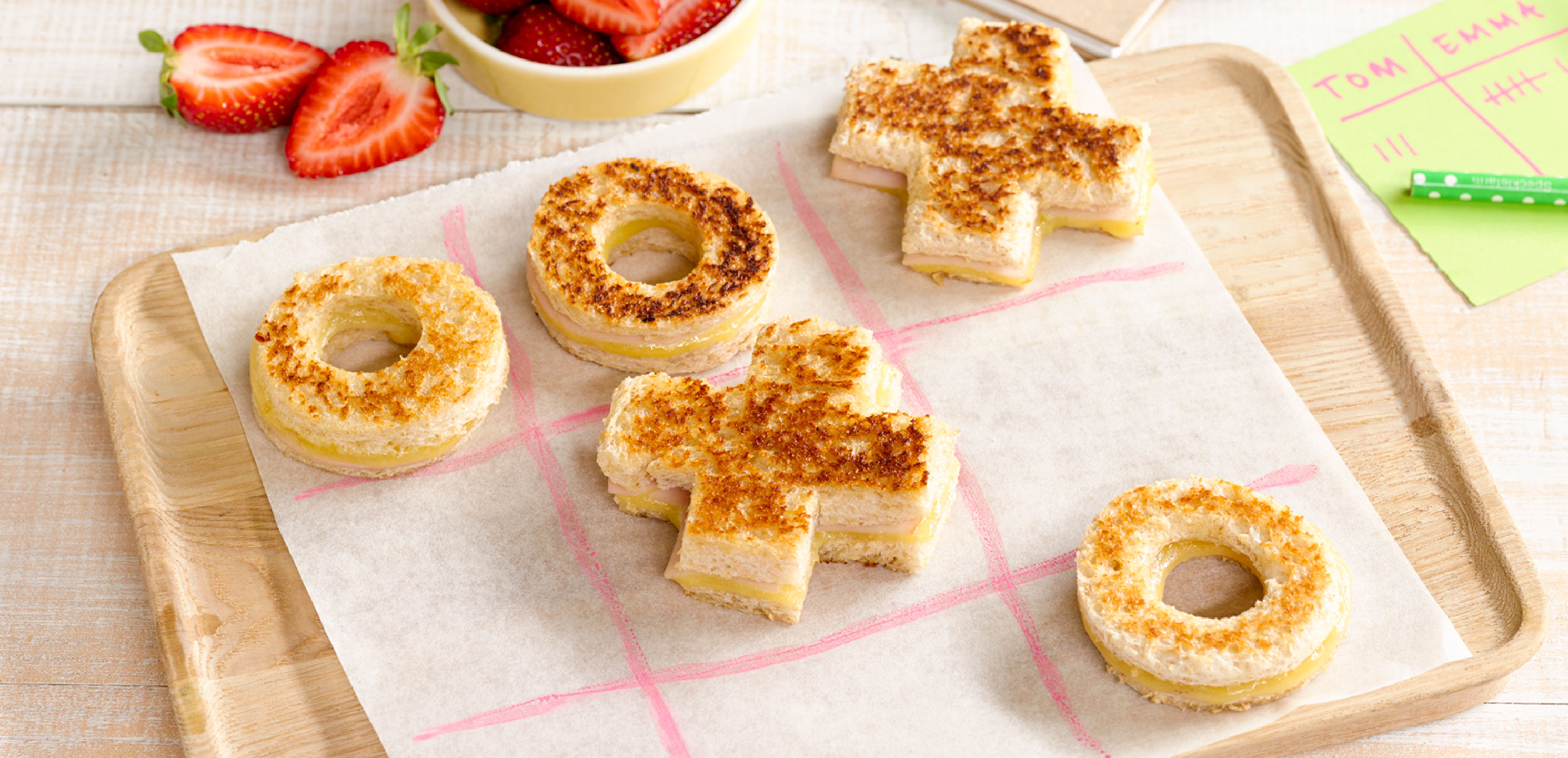 Ham & Cheese Toastie Shapes