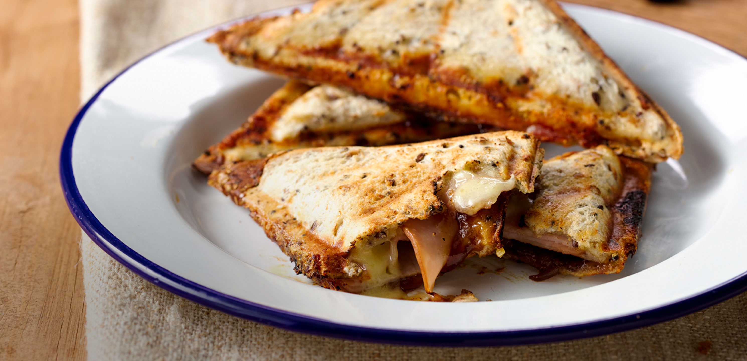 Ham Cheese & Caramelised Onion Jaffle